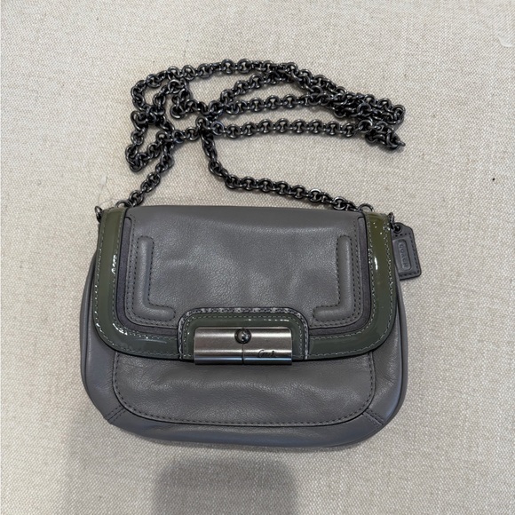 Coach | Bags | Coach Kristin Spectator Crossbody Chain Bag Gray | Poshmark